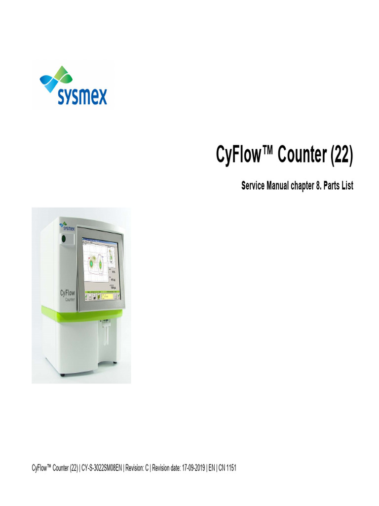 CyFlow™ Counter (22) - CY-S-3022SM08EN - Parts List | PDF | Electronics ...