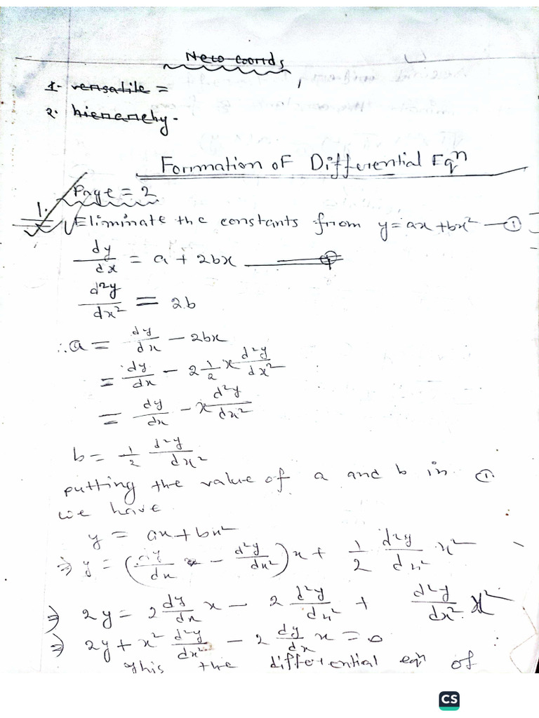 Ordinary Diff Eqn | PDF
