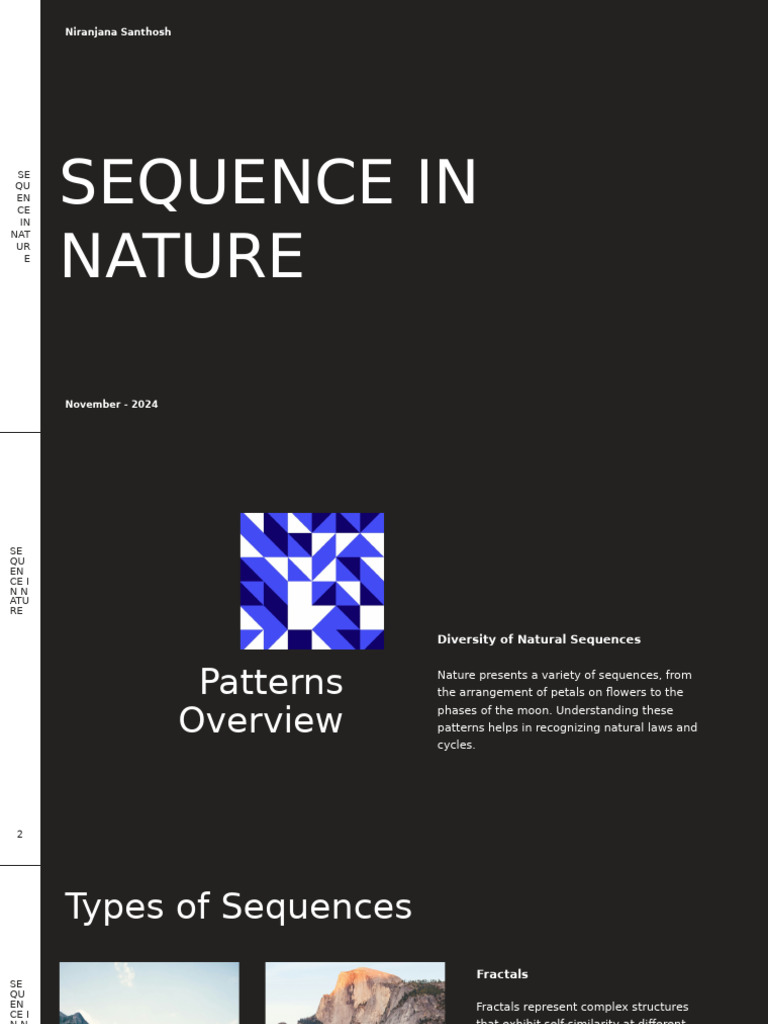 Sequence in Nature | PDF | Pattern | Fractal