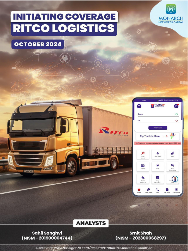 MNCL Research - Ritco Logistics - Initiating Coverage | PDF | Logistics ...