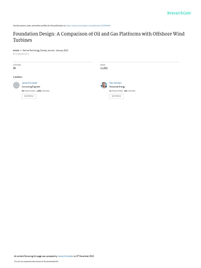 Offshore Foundation Design Comparison | PDF | Deep Foundation | Offshore Wind Power