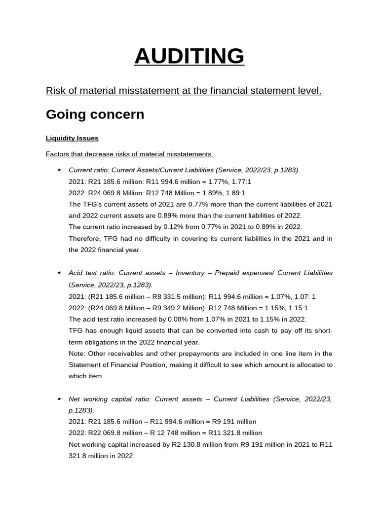 Auditing Ia | PDF | Financial Statement | Internal Control