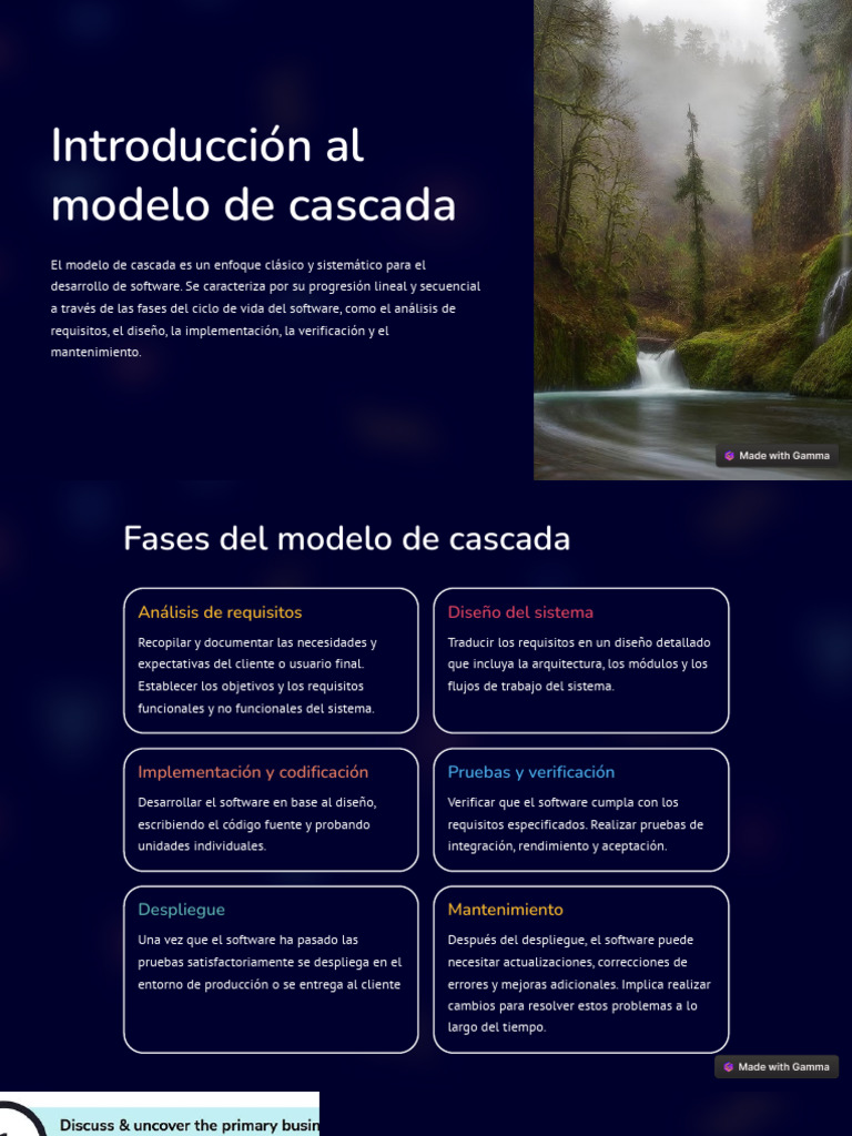Introduccion Al Modelo de Cascada | PDF | Software | Ingeniería de software