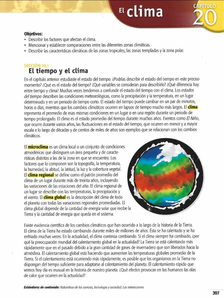 Unidad 6. El Clima | PDF