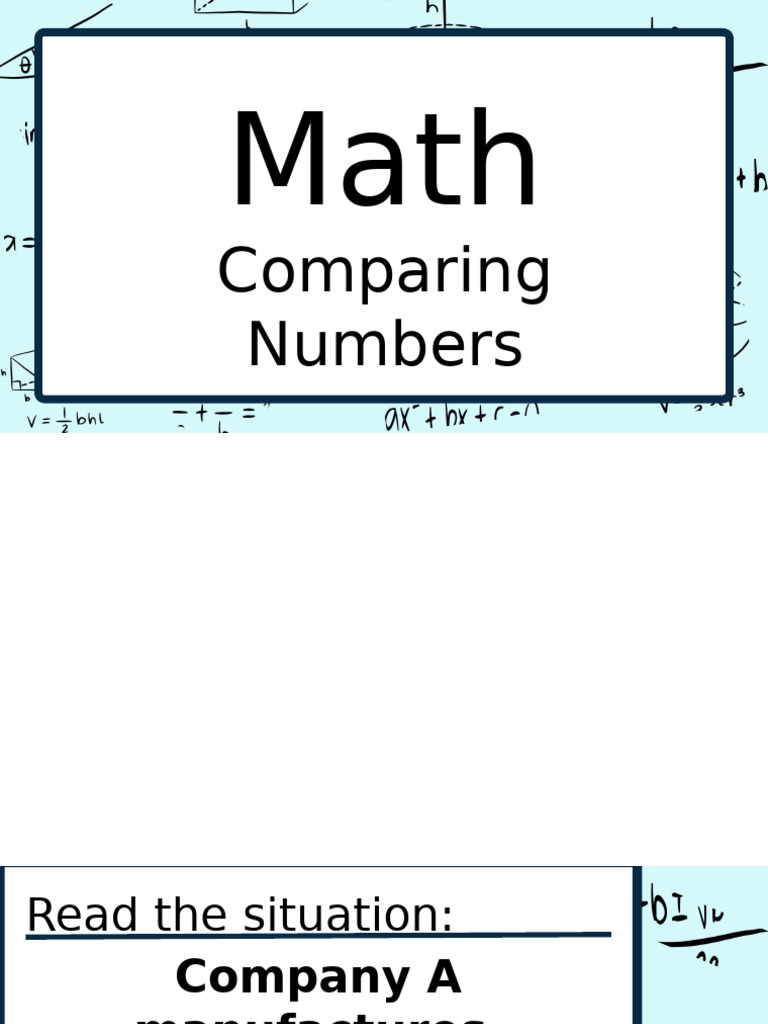 Comparing Whole Numbers in Math | PDF | Teaching Methods & Materials