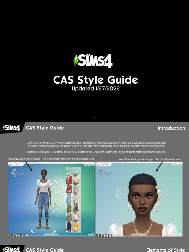 TS4 CAS StyleGuide | PDF