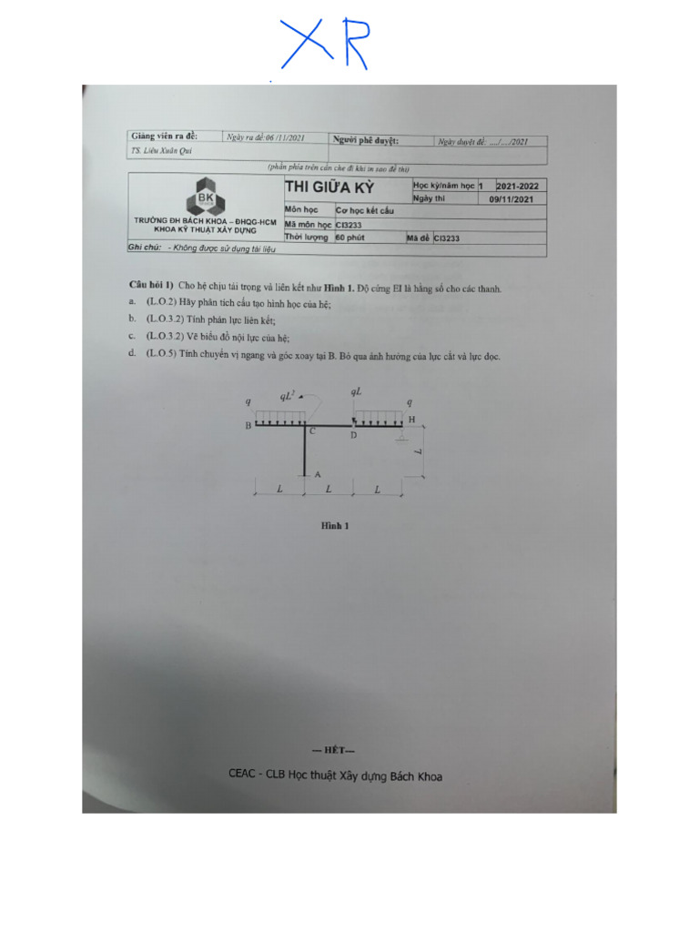 CEAC - CHKC - GK - thầy Qúi - có giải | PDF