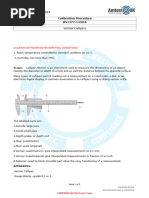 Vernier Caliper Calibration Guidelines | PDF | Calibration | Tools
