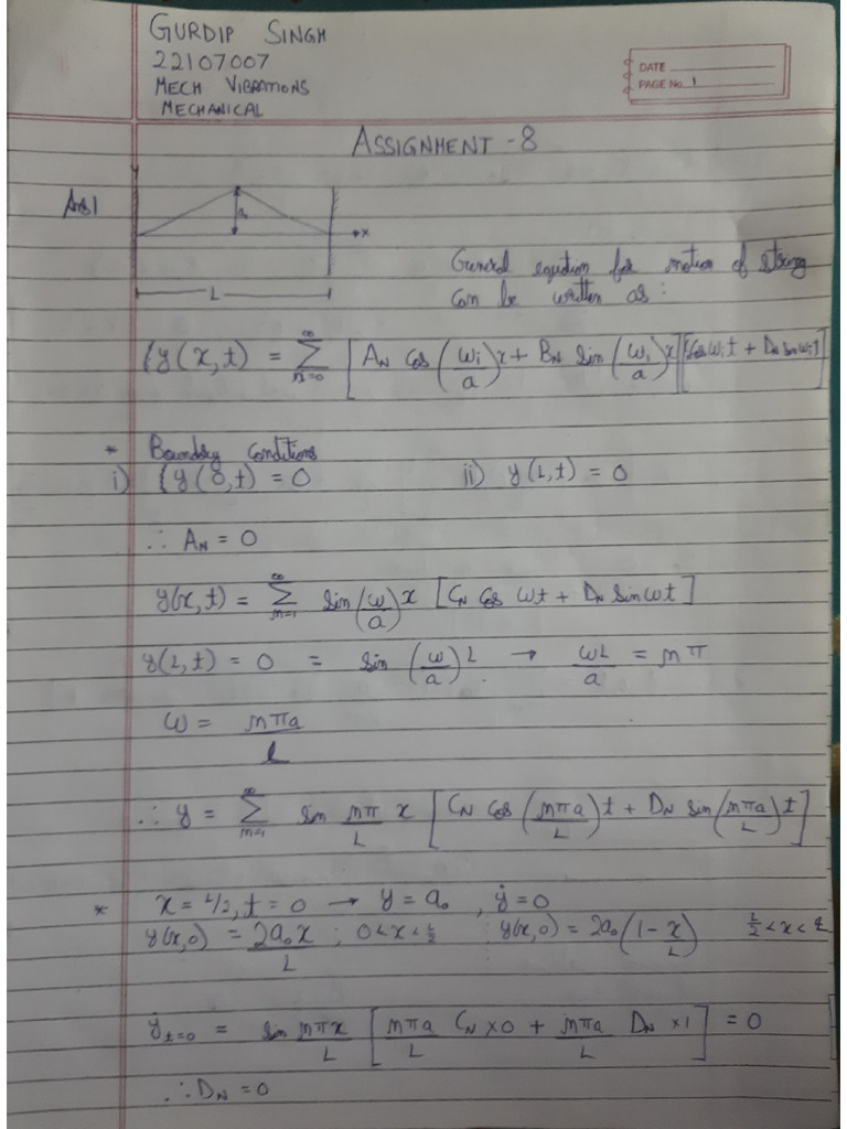 Mechanical Engineering Assignment Overview | PDF