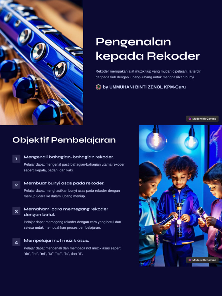 Panduan Belajar Rekoder untuk Pelajar | PDF | Seni