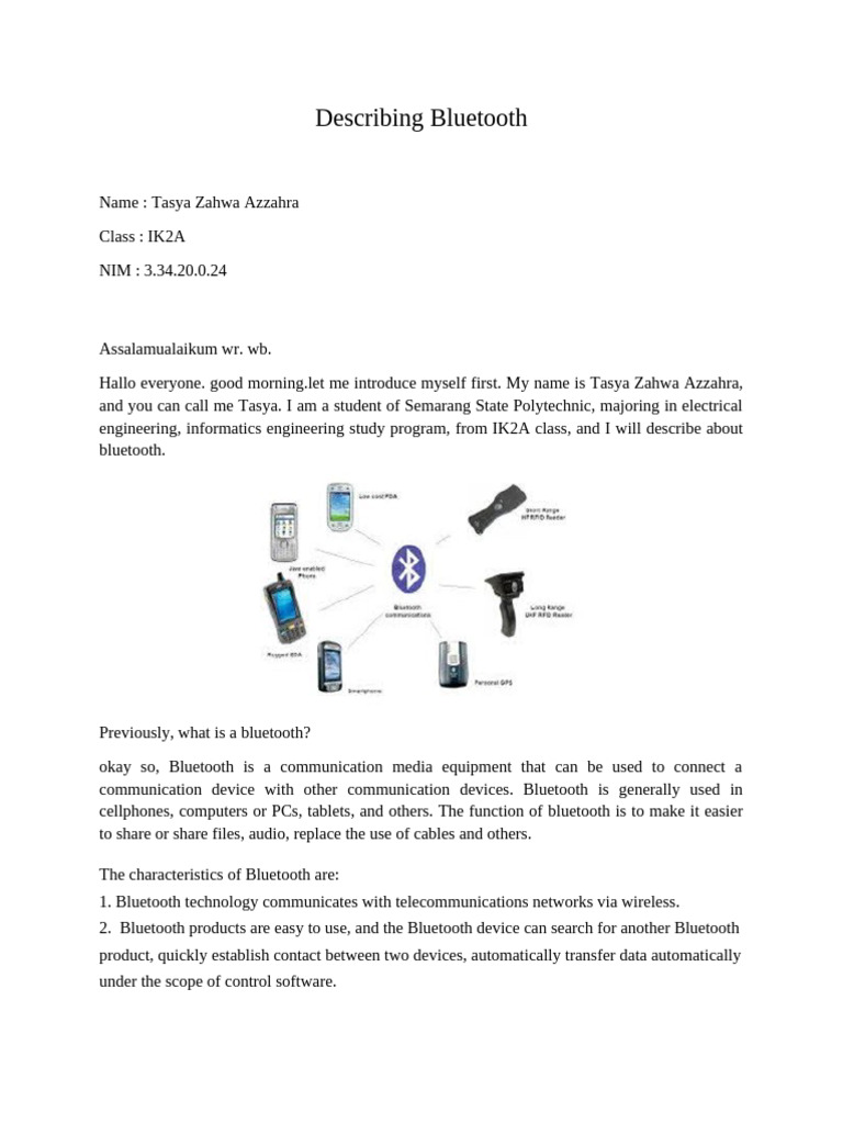 Describing Bluetooth | PDF
