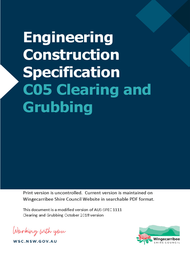 C05 Clearing and Grubbing | PDF | Mulch | Trees