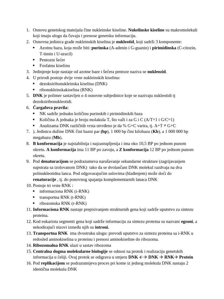 Genetika Kolokvijum | PDF