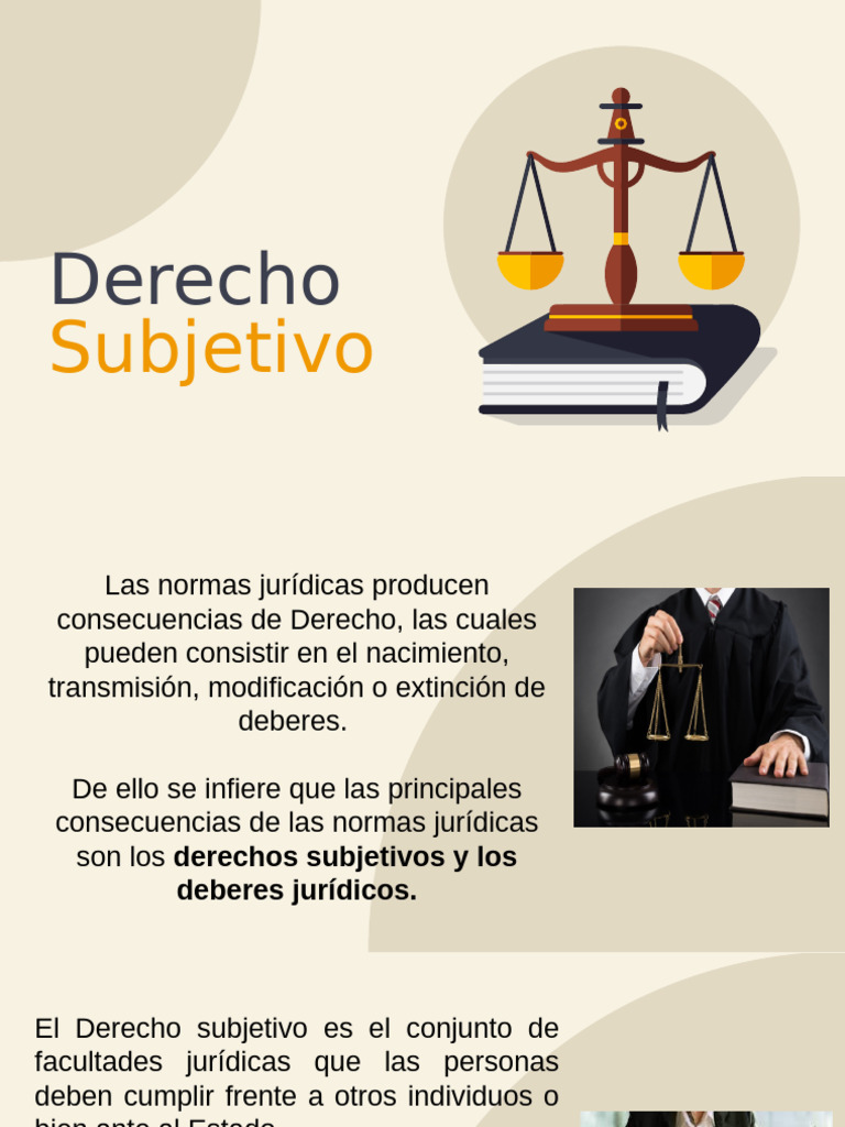 Derecho Subjetivo | PDF | Derechos | Justicia