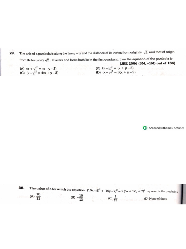 Rotated Conic | PDF