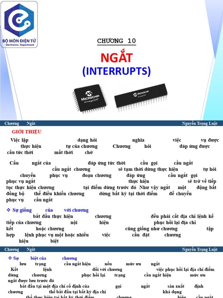 (PDF) C10 Interrupts (Ngắt) | PDF