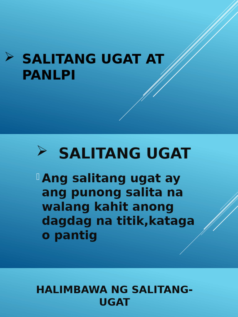 Salitang Ugat at Panlpi | PDF