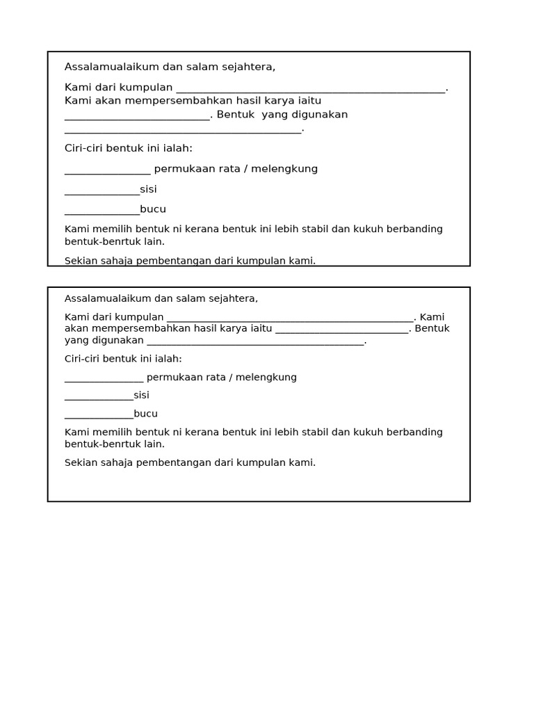 Skrip Pembentangan | PDF