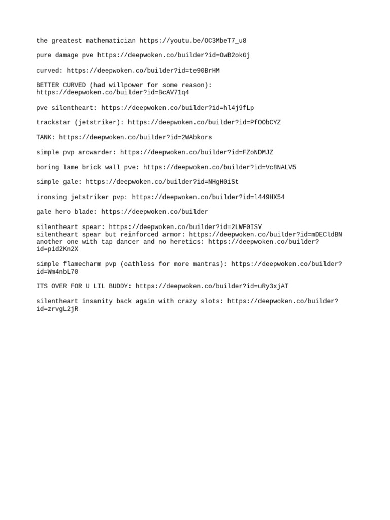 Epic Sauce Builds | PDF