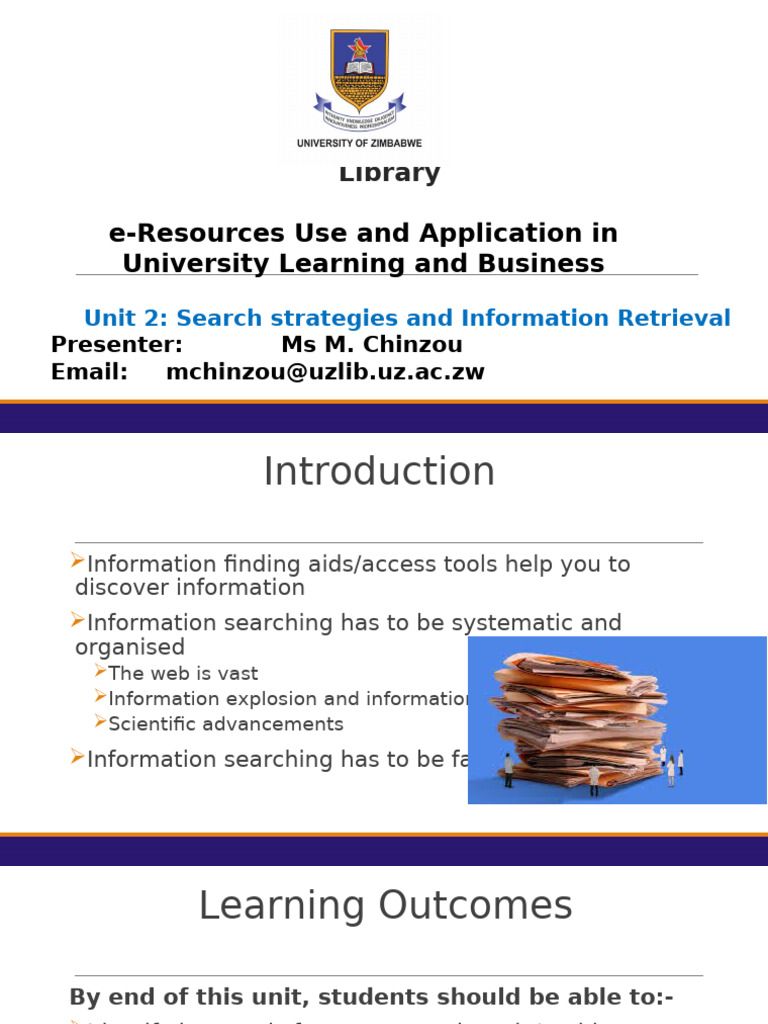 Unit 2 Search Strategies and Information Retrieval | PDF | Information Retrieval | Information ...