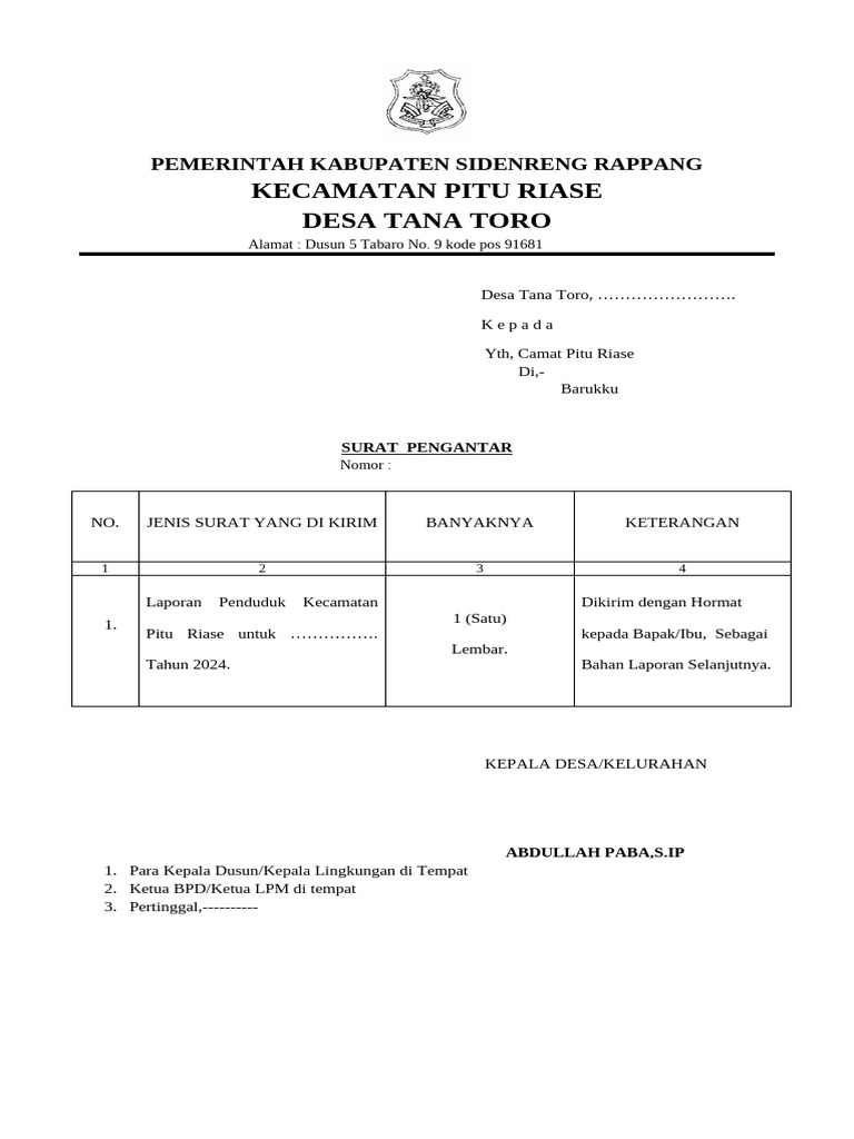 Laporan Penduduk 2024 | PDF