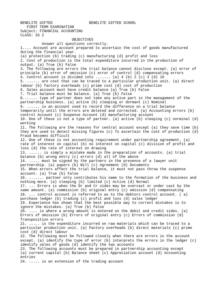 SS2 FA | PDF | Debits And Credits | Bad Debt