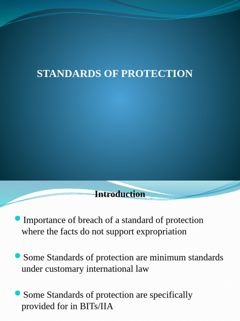 Lecture 6 - Standards of Protection | PDF | International Law | Breach ...
