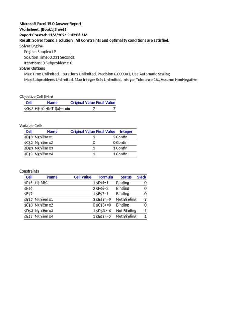 Toán Kinh Tế - qhtt Bài Toán Đơn Hình | PDF