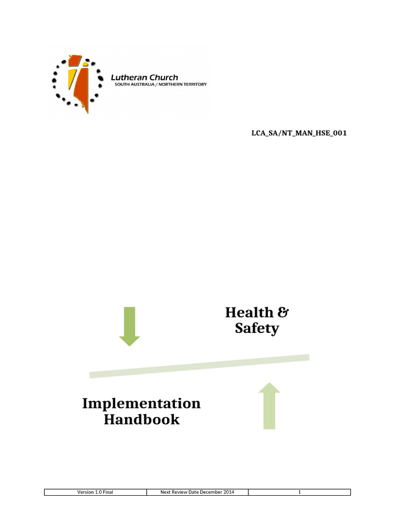 LCA SA - NT Health and Safety Implementation Handbook | PDF ...