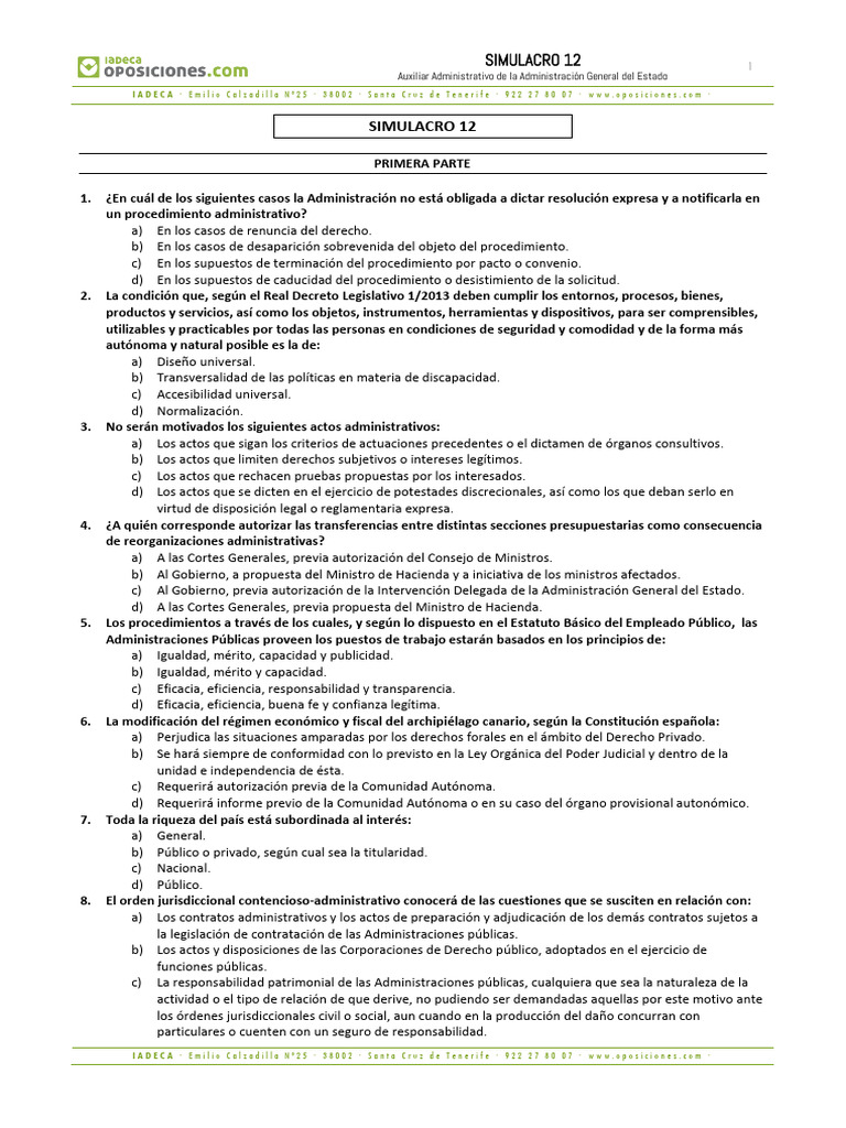 Demo Simulacro C2 | PDF | Ventana (informática) | Legislador