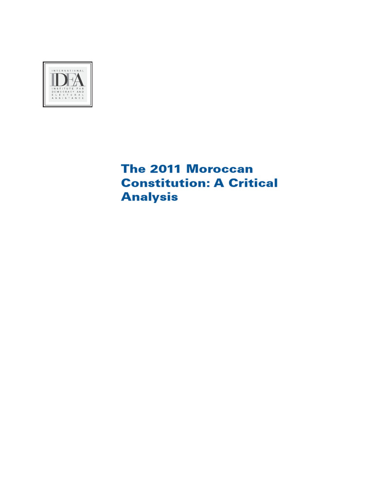 Moroccan Constitution Analysis | PDF | Cabinet (Government) | Constitution