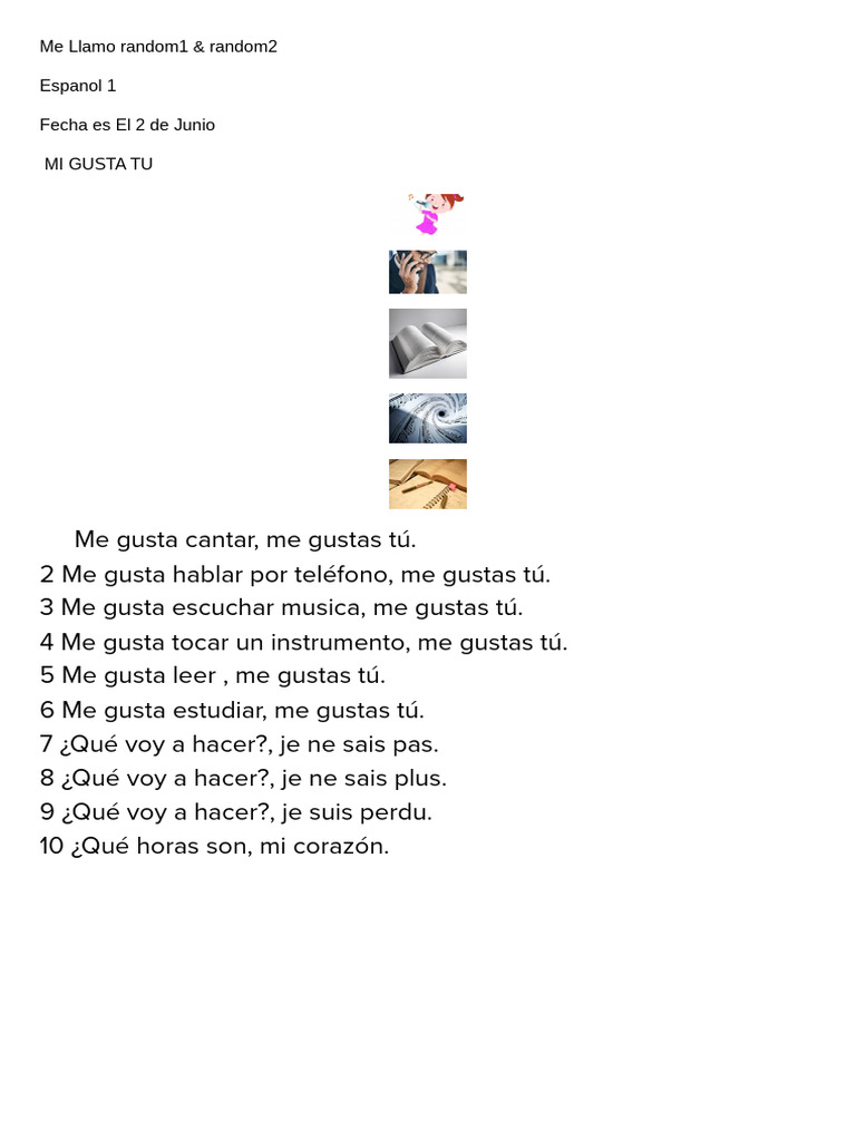 Mi Gusta Tú Mama | PDF