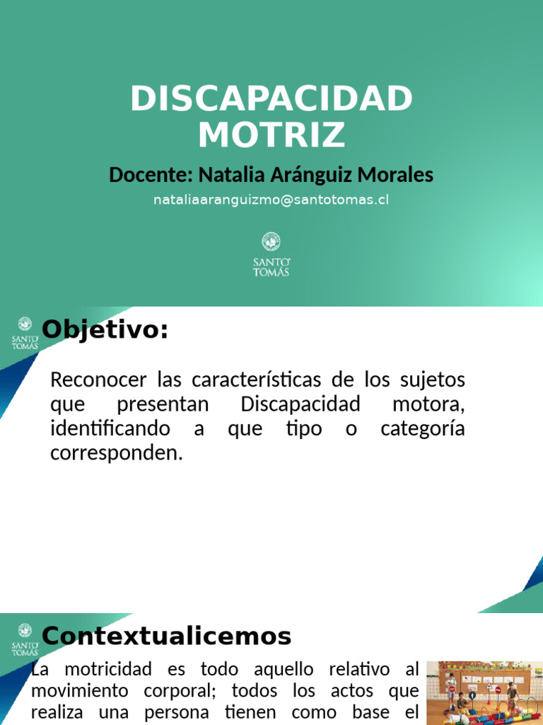 Características de la Discapacidad Motora | PDF | Cerebro | Medicina ...