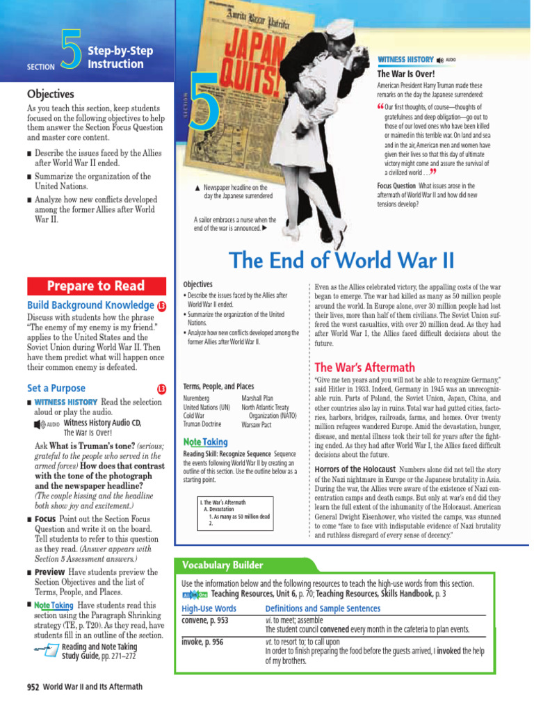 5 The End of World War II | PDF | Cold War | United Nations Security ...