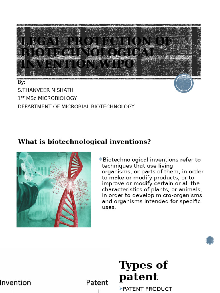 Wa0002. | PDF | World Intellectual Property Organization | Biotechnology