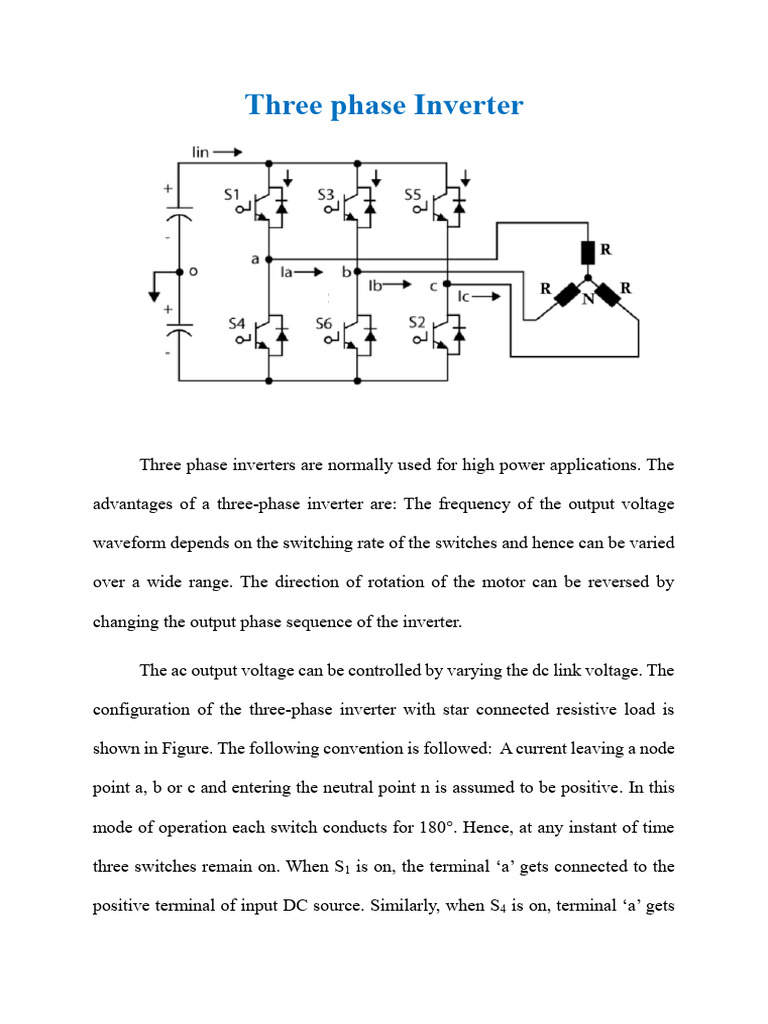 Three Phase Inverter | PDF | Science & Mathematics