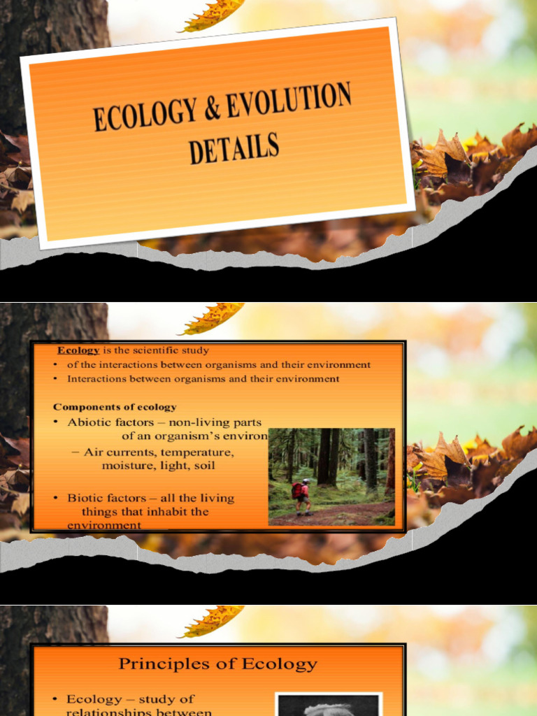 Ecology & Evolution Details | PDF