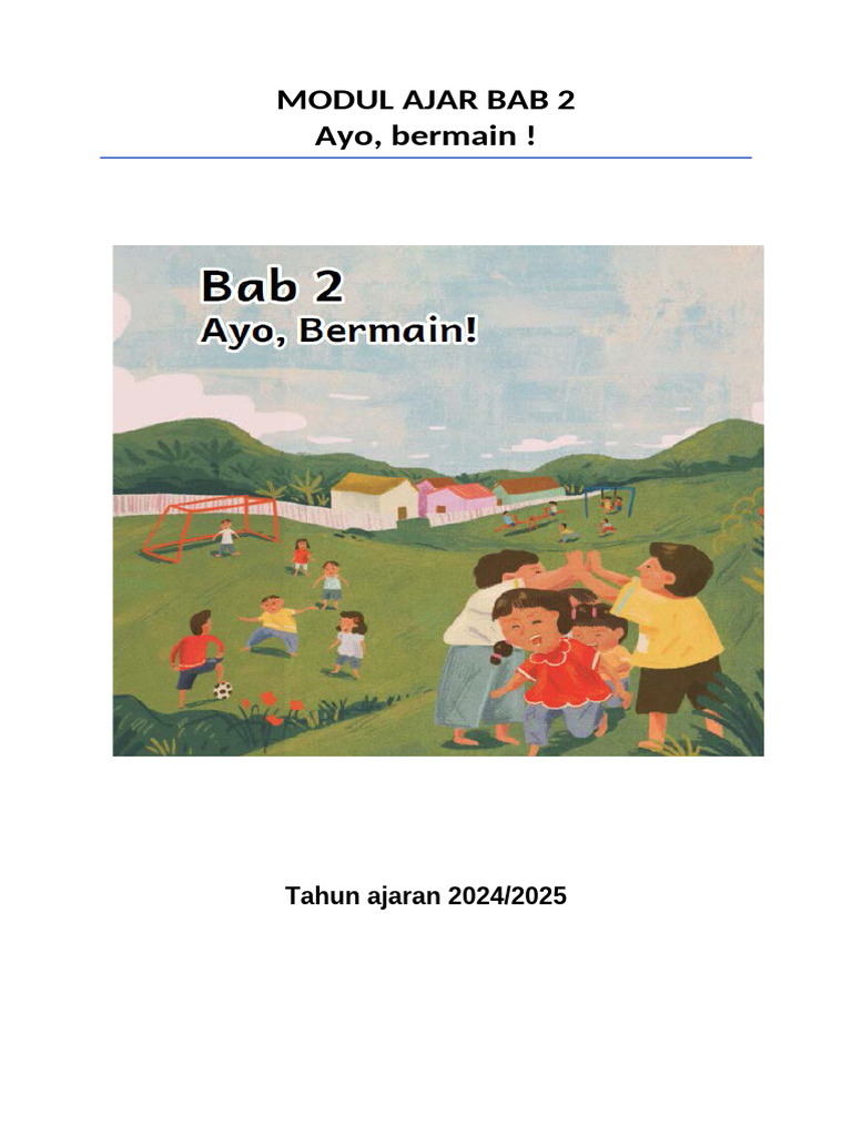 BAB 2 - Ayo, Bermain | PDF | Karier & Perkembangan