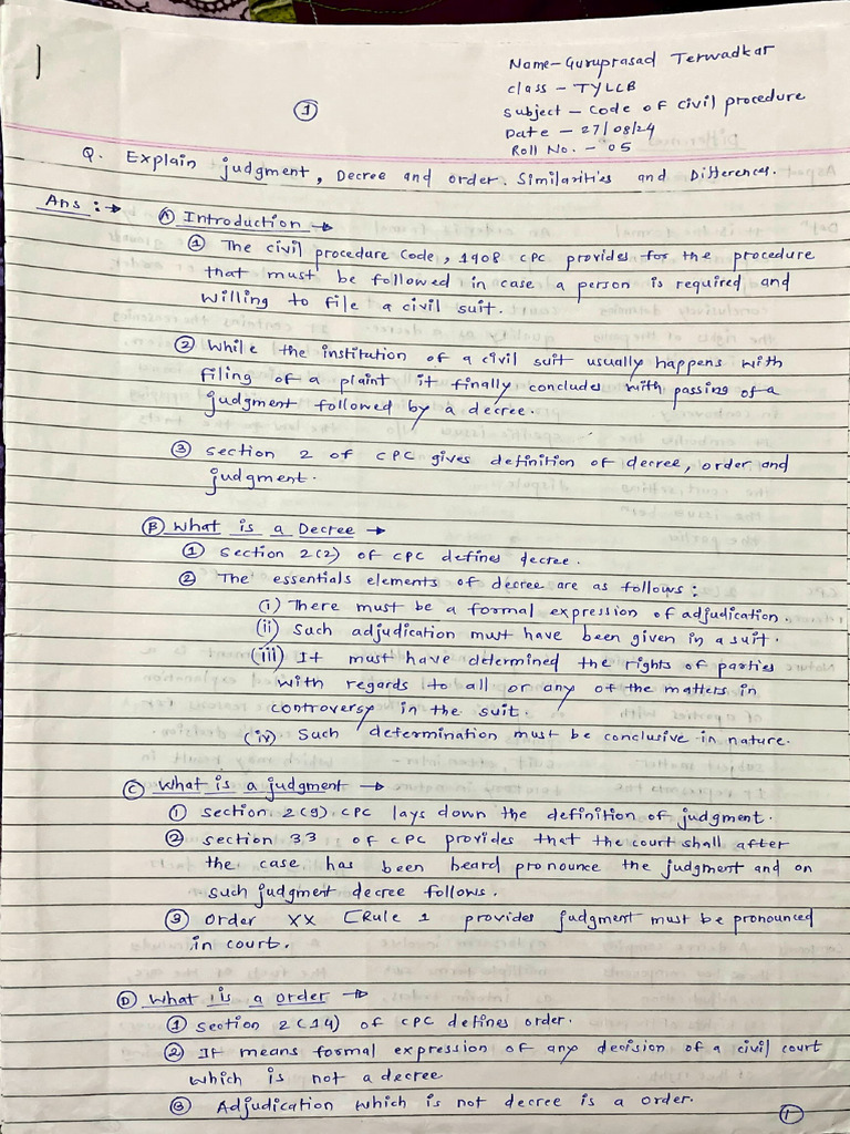Civil Procedure Code Tyllb-1-3 | PDF