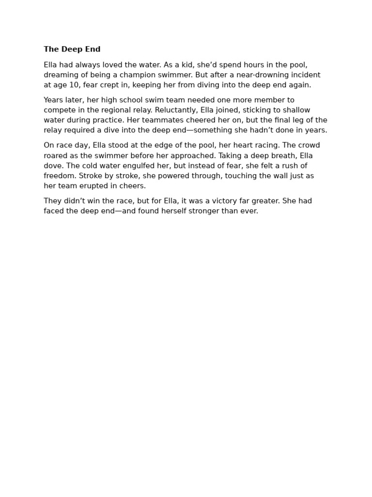 The Deep End | PDF