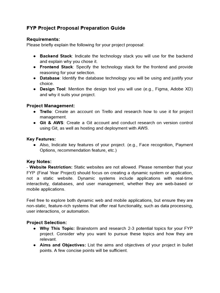 FYP Draft Proposal | PDF