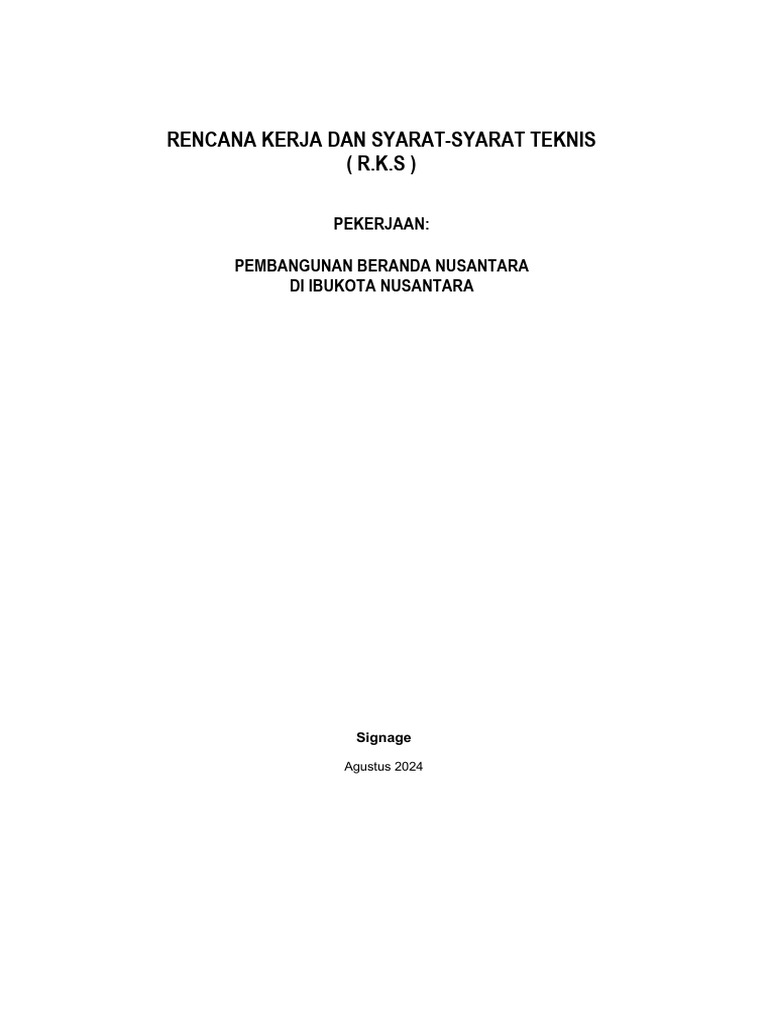 Rks Signage Beranda Nusantara | PDF | Komputer