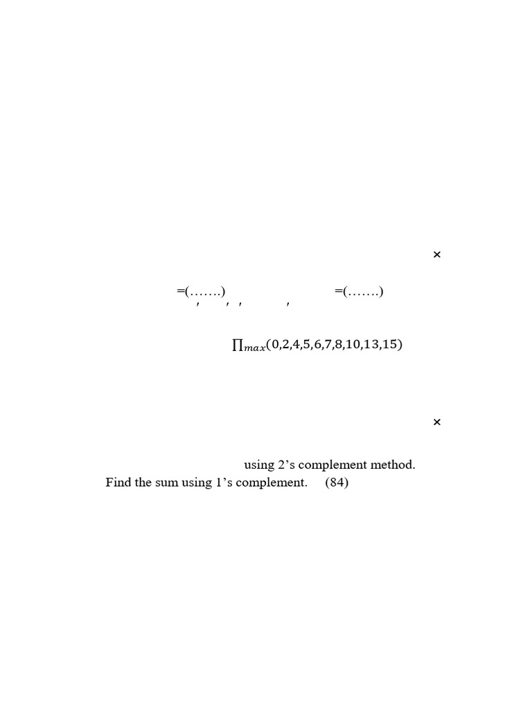 Csen1051 - Digital Logic Circuits | PDF | Arithmetic | Boolean Algebra