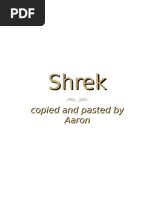 Shrek 1, Script of The Movie (English Version) | PDF