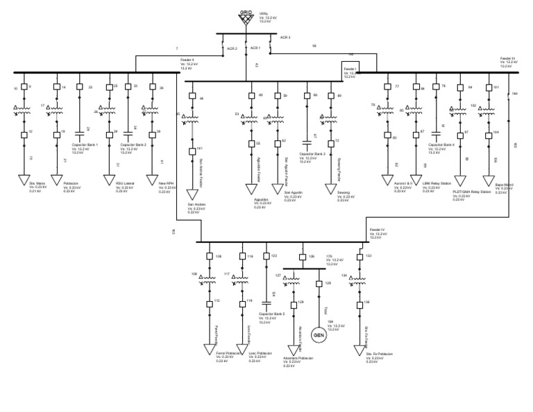 Single Line Load Flow | PDF | Electric Power | Electrical Engineering