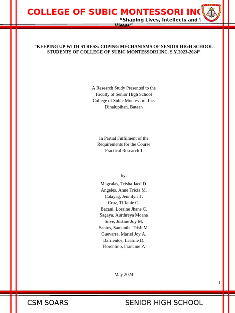 Abm 101 Group Final 2 | PDF | Stress (Biology) | Mental Health