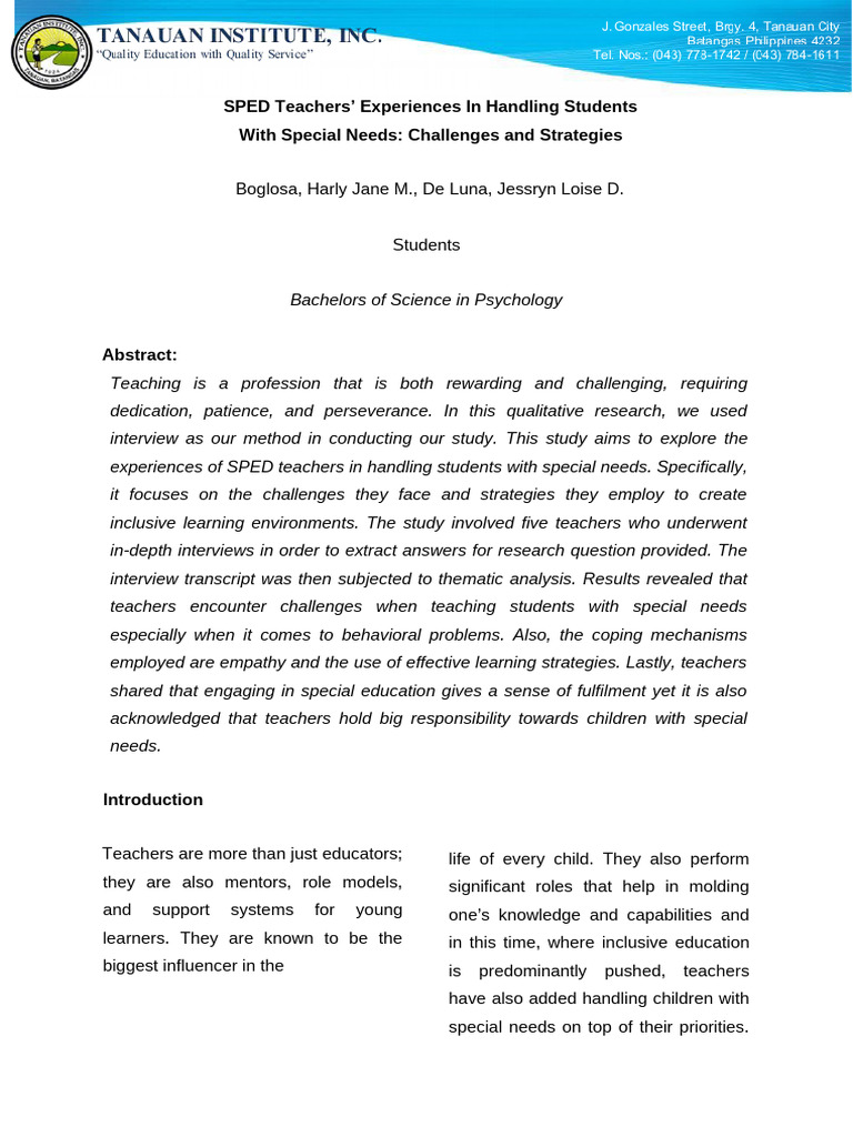 Imrad | PDF | Teachers | Psychological Resilience