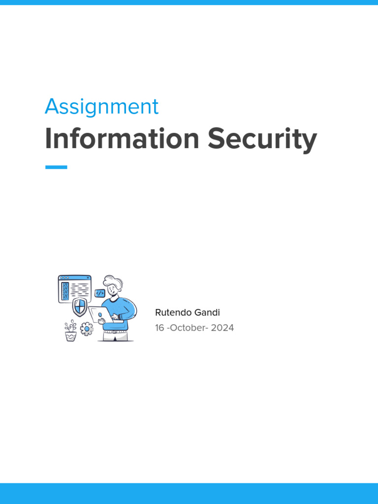 Information Systems .Assign | PDF | Security | Computer Security