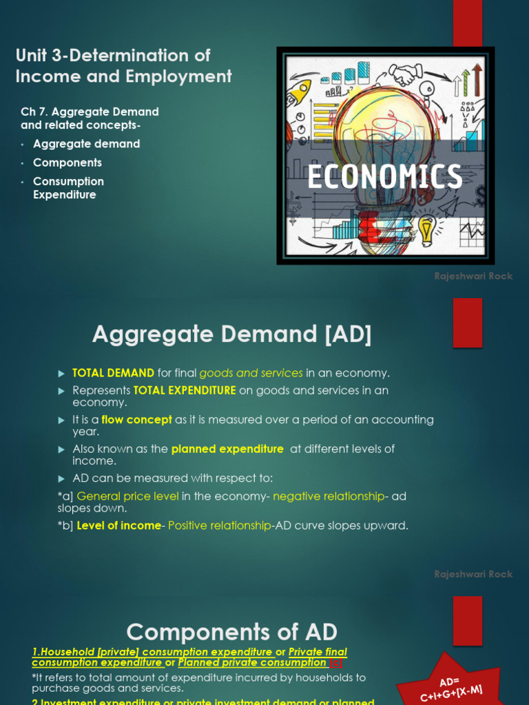Determination of Income and Employment | PDF | Consumption (Economics ...