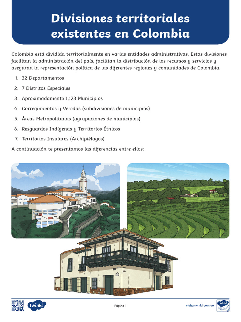 Divisiones territoriales de Colombia | PDF | Colombia